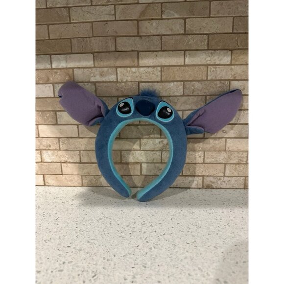 Disney | Accessories | Disney Parks 22 Stitch Plush Ears Mouse Headband ...